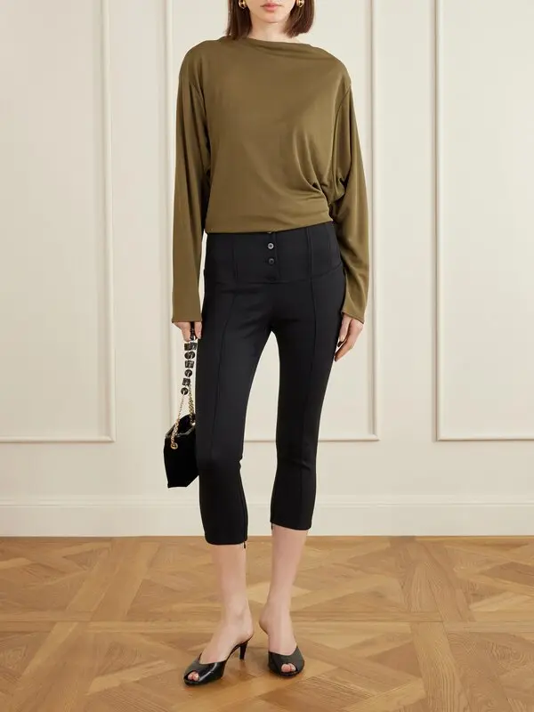 Jacquemus Le Pantalon Arlesien Crepe Capri Pants