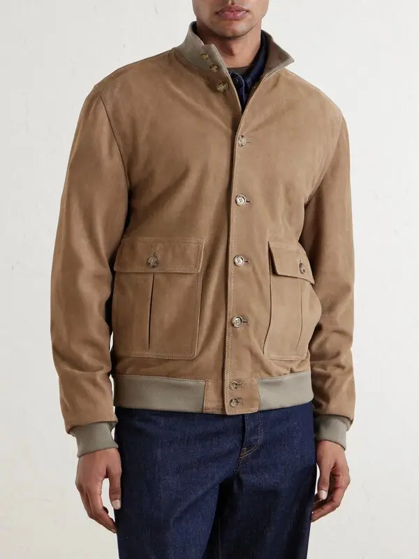 VALSTAR Valstarino Suede Jacket - Neutrals