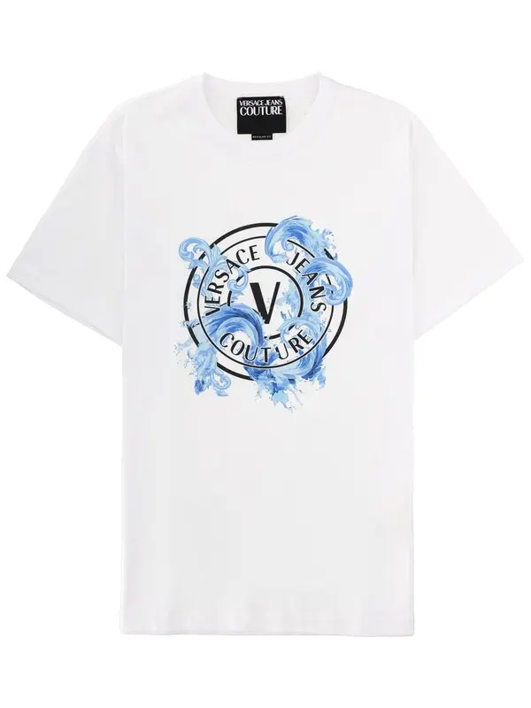Versace T-shirt Con Stampa - White