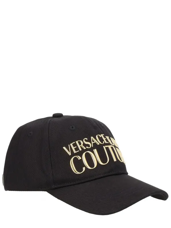 Versace Baseball Cap With Logo - Black