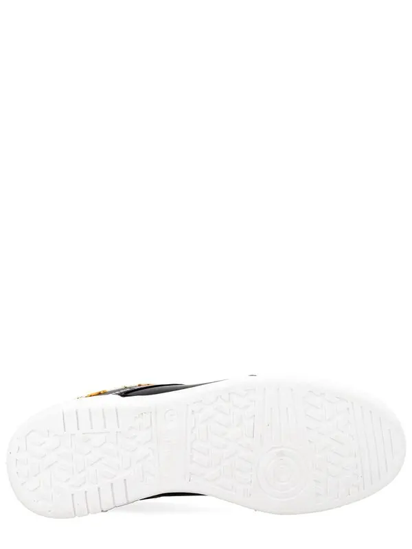 Versace Logo Detail Sneakers - Black
