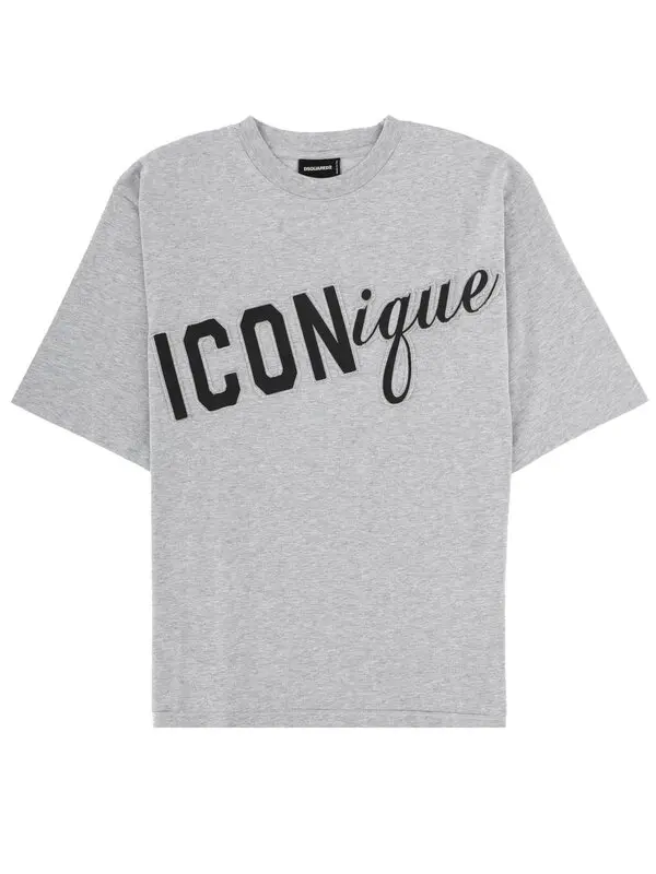 Dsquared2 T-shirt Con Stampa - Grey