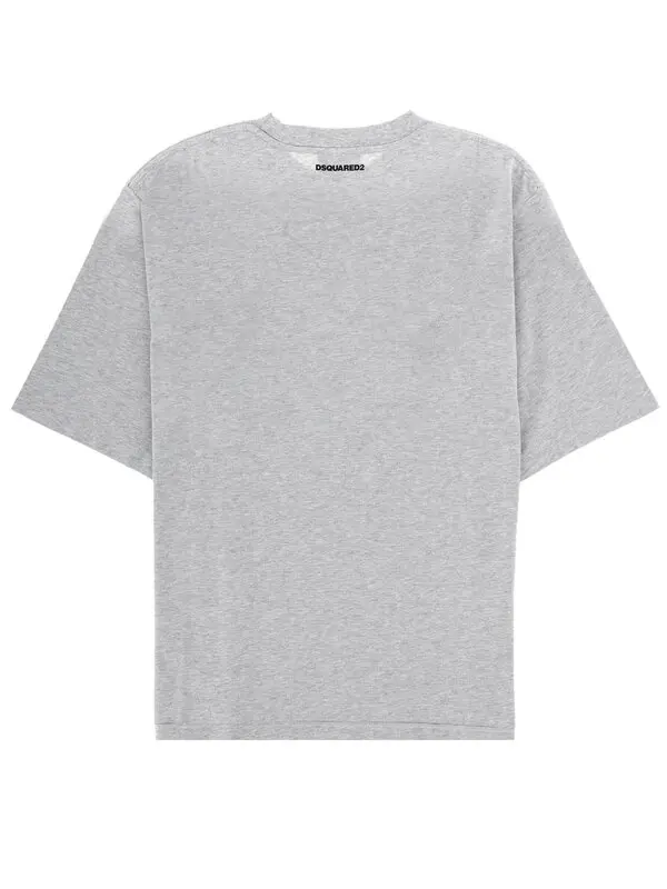 Dsquared2 T-shirt Con Stampa - Grey
