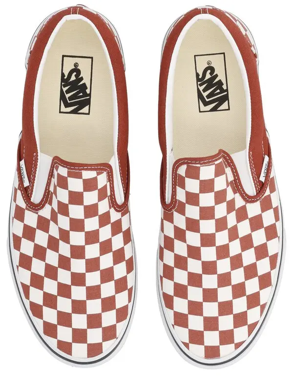 VANS Checkerboard Slip-on Sneakers - Bordeaux
