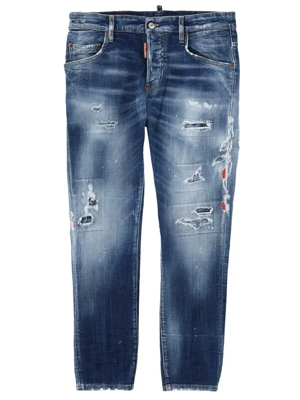 Dsquared2 Skater Jeans With Distressed Detail - Blue