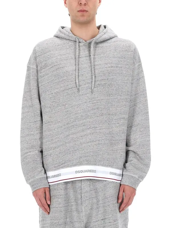 Dsquared2 Logo Hoodie - Grey
