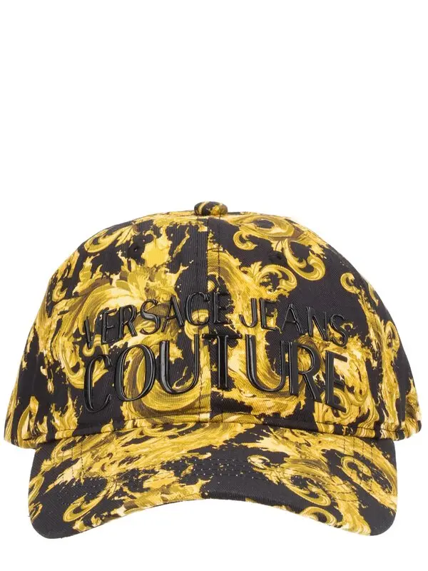 Versace Printed Baseball Cap - Black