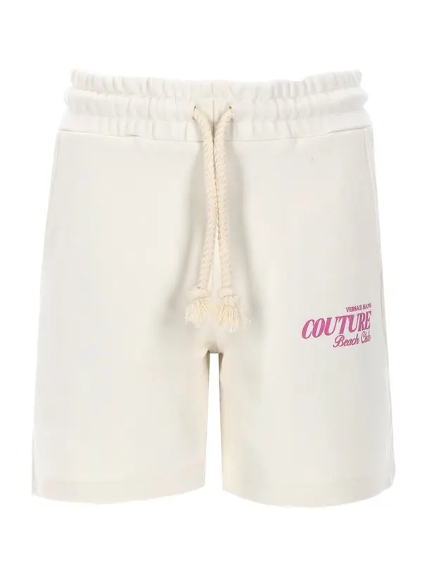 Versace Shorts With Logo - Ivory