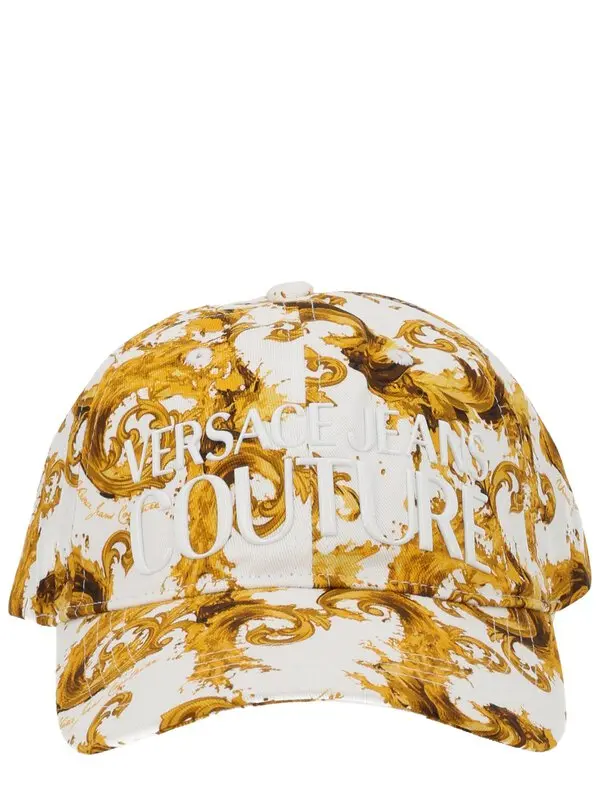 Versace Printed Baseball Cap With Logo - Multicolour