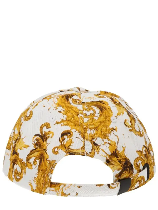 Versace Printed Baseball Cap With Logo