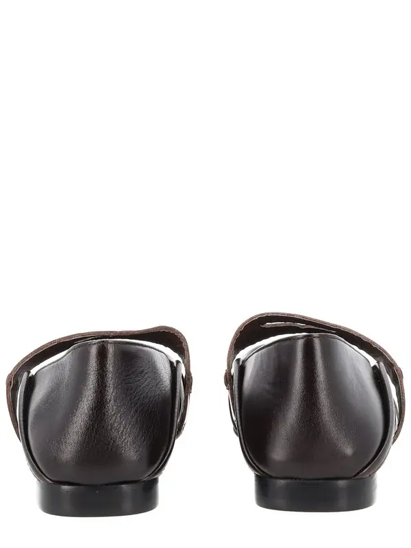 ALOHAS Ballerina "bargo" Flats - Brown