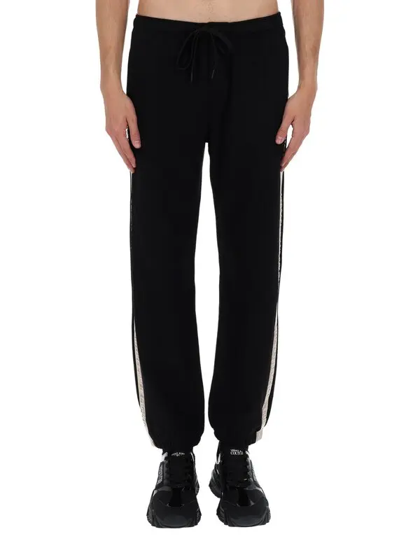 Versace Pantalone Jogging Con Logo