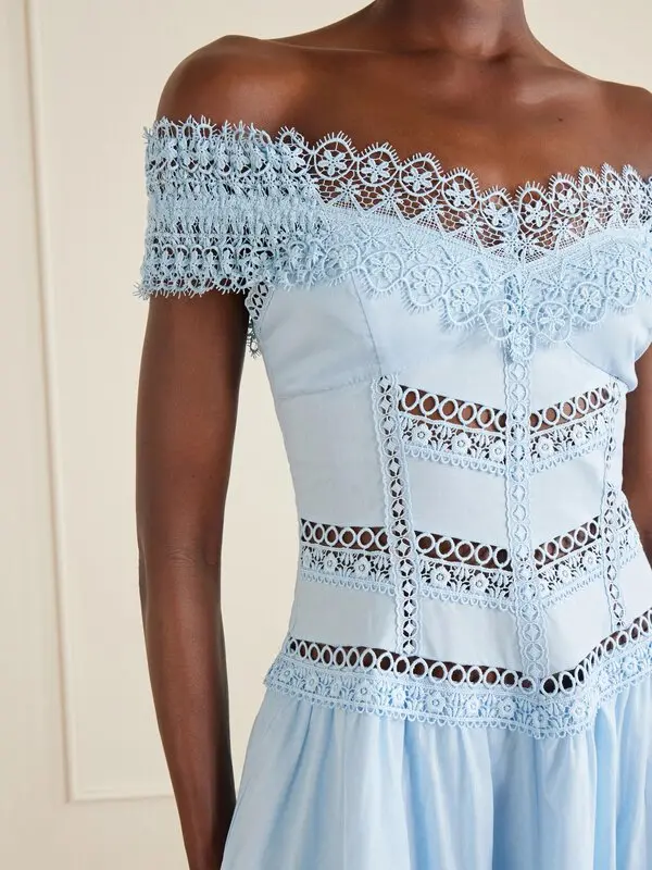 Charo Ruiz Ibiza Eliane Cotton-blend Mini Dress