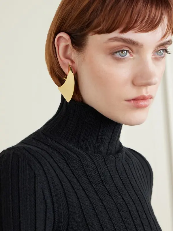 Alaïa Sculptural Earrings - Gold
