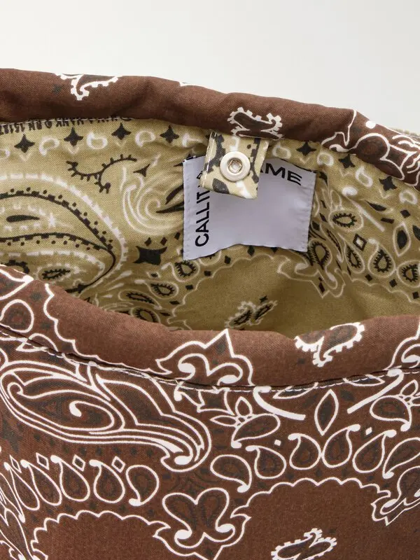 CALL IT BY YOUR NAME Seau Bandana-print Cotton Tote