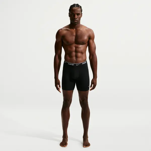 Nike Essential Cotton Stretch Boxer Briefs - Black