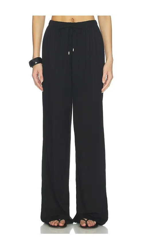 ALL THE WAYS Beth Drawstring Pant - Black
