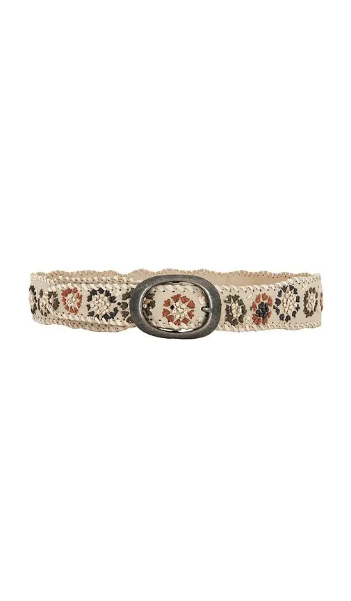 Free People Indigo Dreaming Raffia Belt - Natural