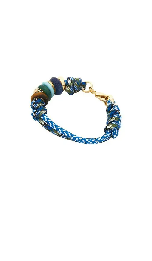ROXANNE ASSOULIN Mixed Cord Supersize Bracelet - Gold & Blue Multi