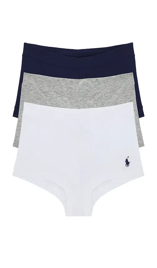 Polo Ralph Lauren Bikini 3-pack - Navy  White Cloud & Heather Grey Pack
