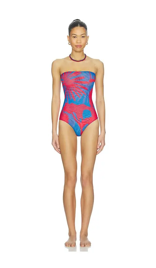 Eywasouls Malibu Soleil Bandeau One Piece - Radiant Flora