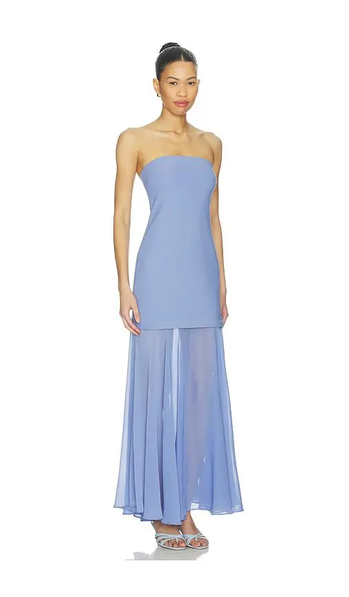 Astr The Label Strapless Maxi Dress