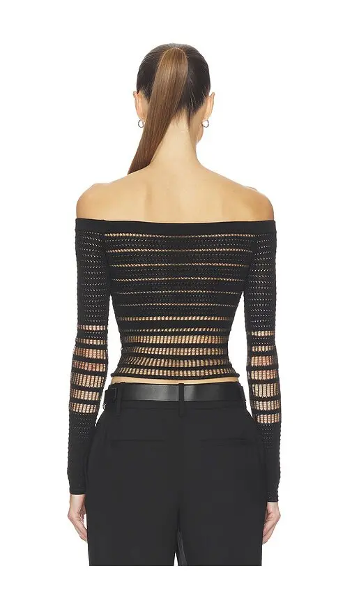 HAELO Off The Shoulder Long Sleeve Top