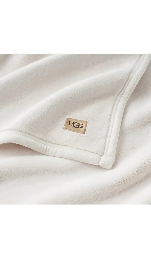 UGG HOME Coco Throw Blanket In White