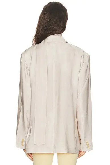 Acne Studios Micro Check Blazer - Beige Multi