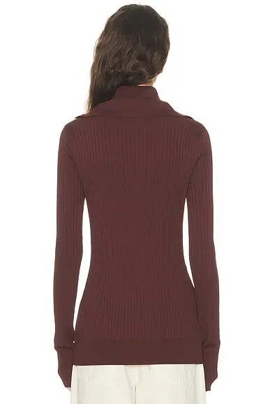 ENTIRE STUDIOS High Neck Henley Top