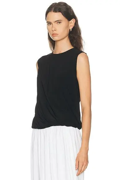 Norma Kamali Sleeveless Twist Top - Black