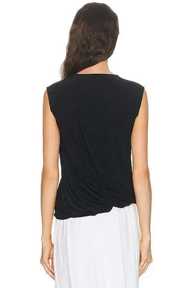Norma Kamali Sleeveless Twist Top - Black