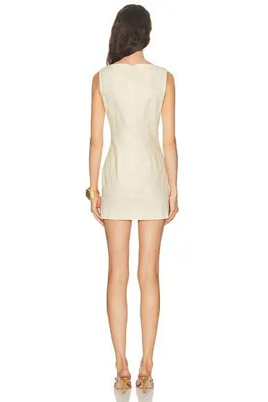 SHANI SHEMER Linen Button-up Mini Dress