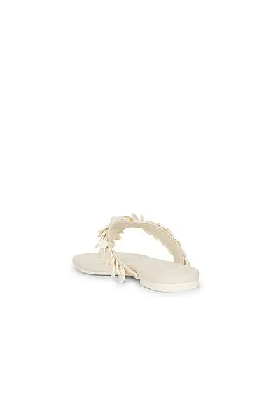 Simkhai Embellished Thong Sandals - Alabaster