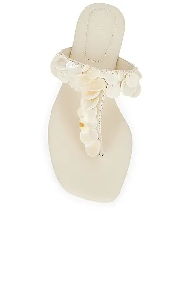 Simkhai Embellished Thong Sandals - Alabaster