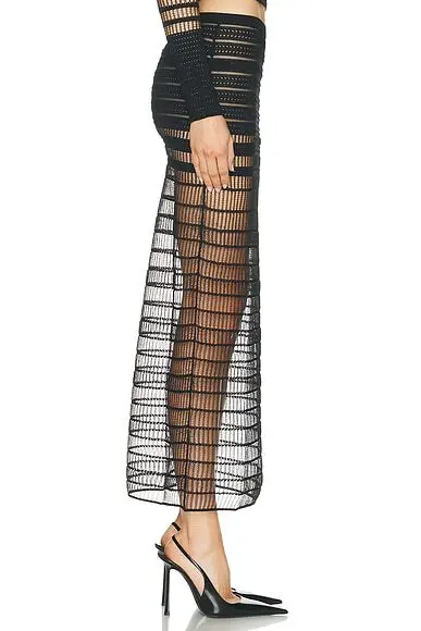 HAELO Veiled Maxi Skirt