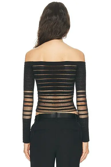HAELO Off-the-shoulder Long Sleeve Top