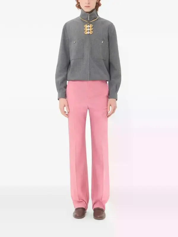 Valentino Garavani Mouliné Wool Shirt Jacket