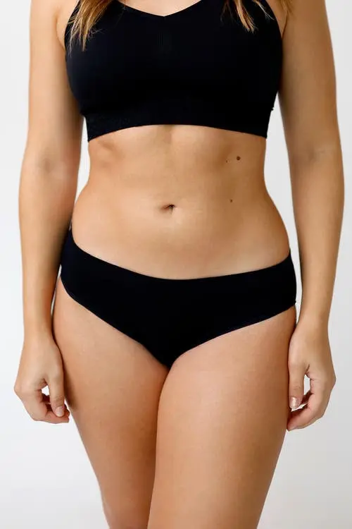 BLUSH & BASHFUL Low Rise Bikini Bottom - Black