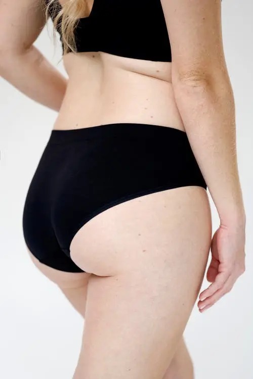 BLUSH & BASHFUL Low Rise Bikini Bottom - Black
