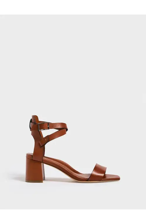 Marion Parke Brett Nappa Block Heel Sandal
