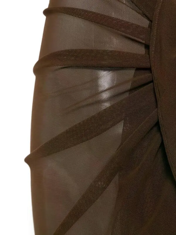 FISICO Sheer-finish Pareo - Brown