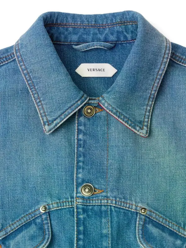 Versace Denim Blouson - Blue