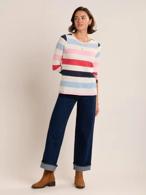BRAKEBURN Striped 3/4 Sleeve T-shirt