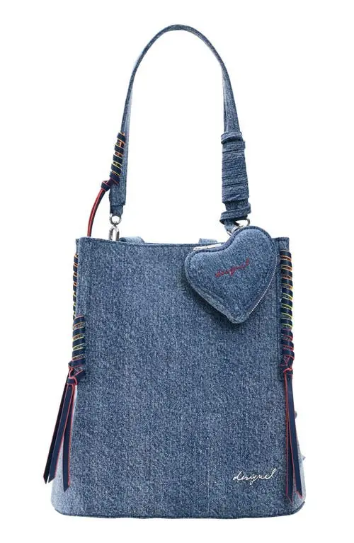 Desigual Mini Denim Backpack - Light Blue