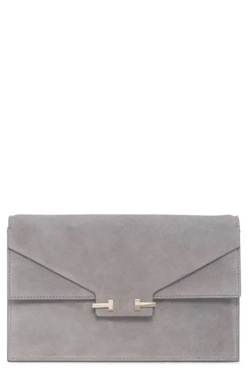 TOM FORD Mini Aube Suede Shoulder Bag - Cloudburst