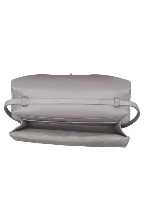 TOM FORD Mini Aube Suede Shoulder Bag - Cloudburst