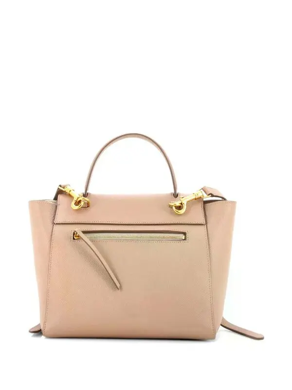 Celine Belt Bag Textured Leather Micro Satchel - Neutrals
