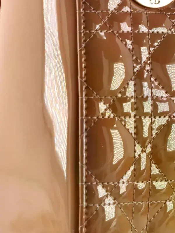 Dior Lady Small Satchel Cannage Quilt Patent