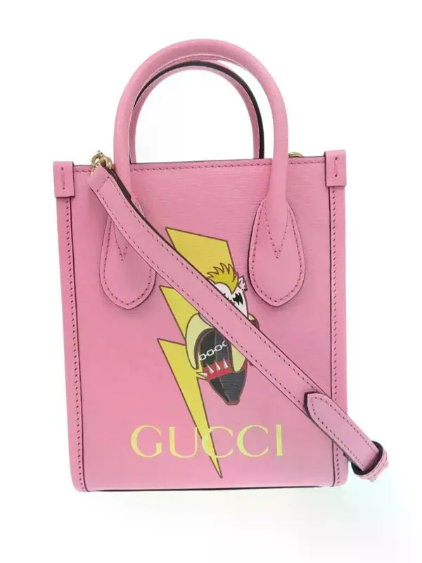 Gucci Bananya Print Mini Tote - Pink
